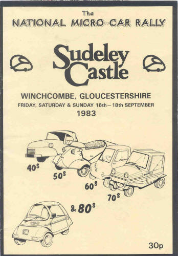 National MicroCar Rally programme gallery