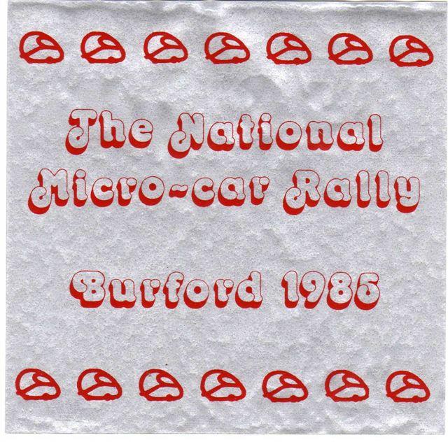 National MicroCar Rally programme gallery