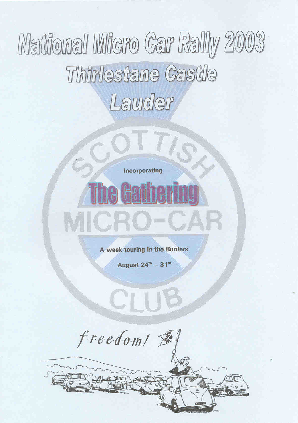 National MicroCar Rally programme gallery