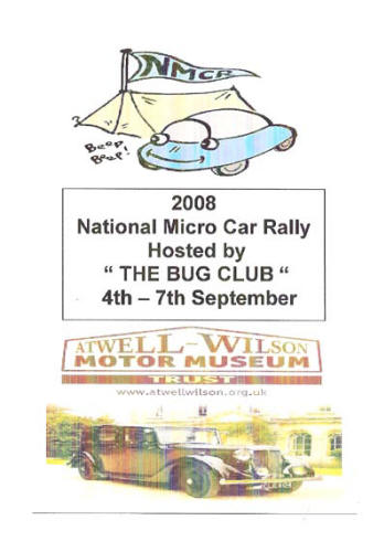 National MicroCar Rally programme gallery